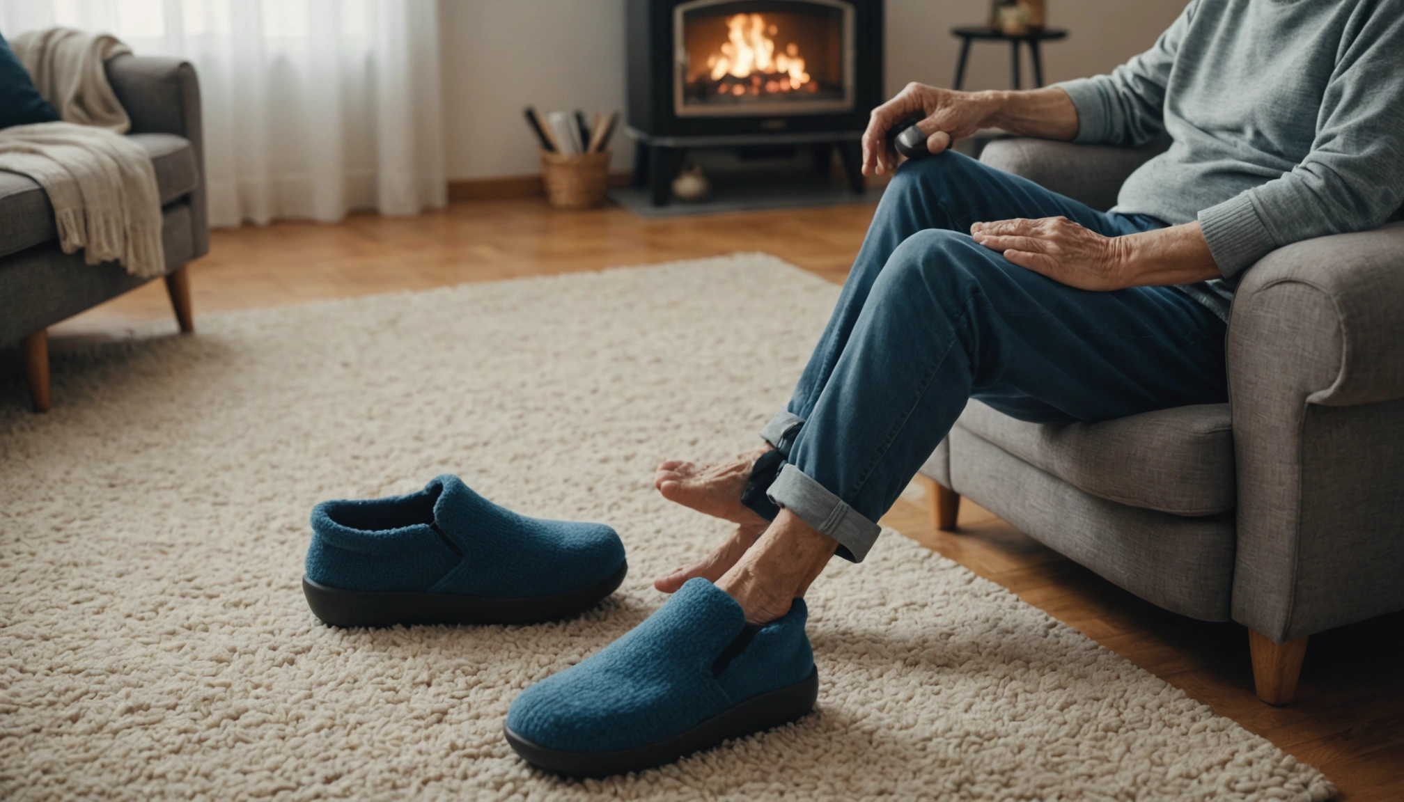 Chausson anti chute personne agee : sécurité pour seniors